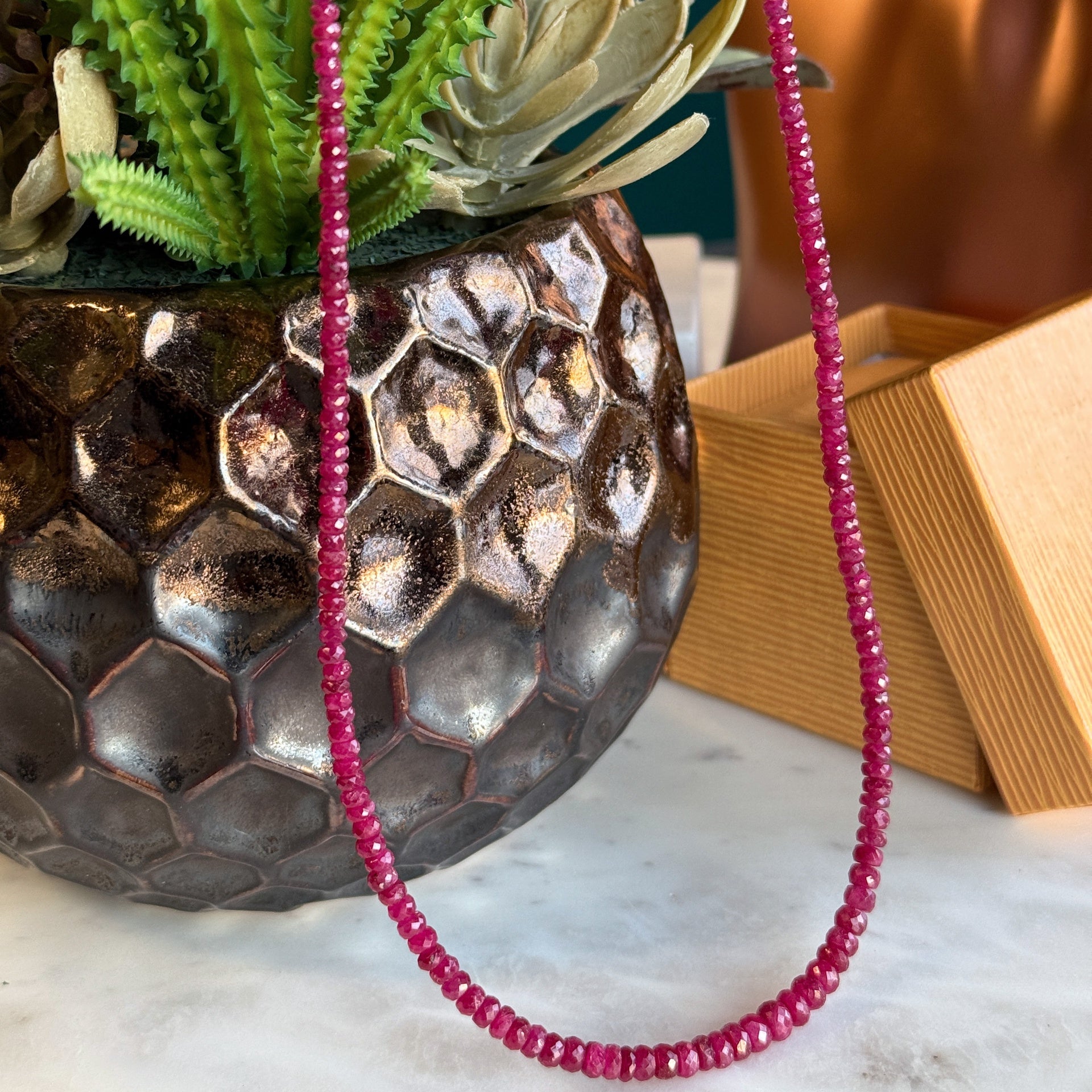 Graduated Ruby Necklace – Elisa Ilana