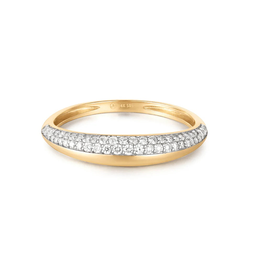 GILEA | Two Tone Pave Lab Grown Diamond Ring – Elisa Ilana