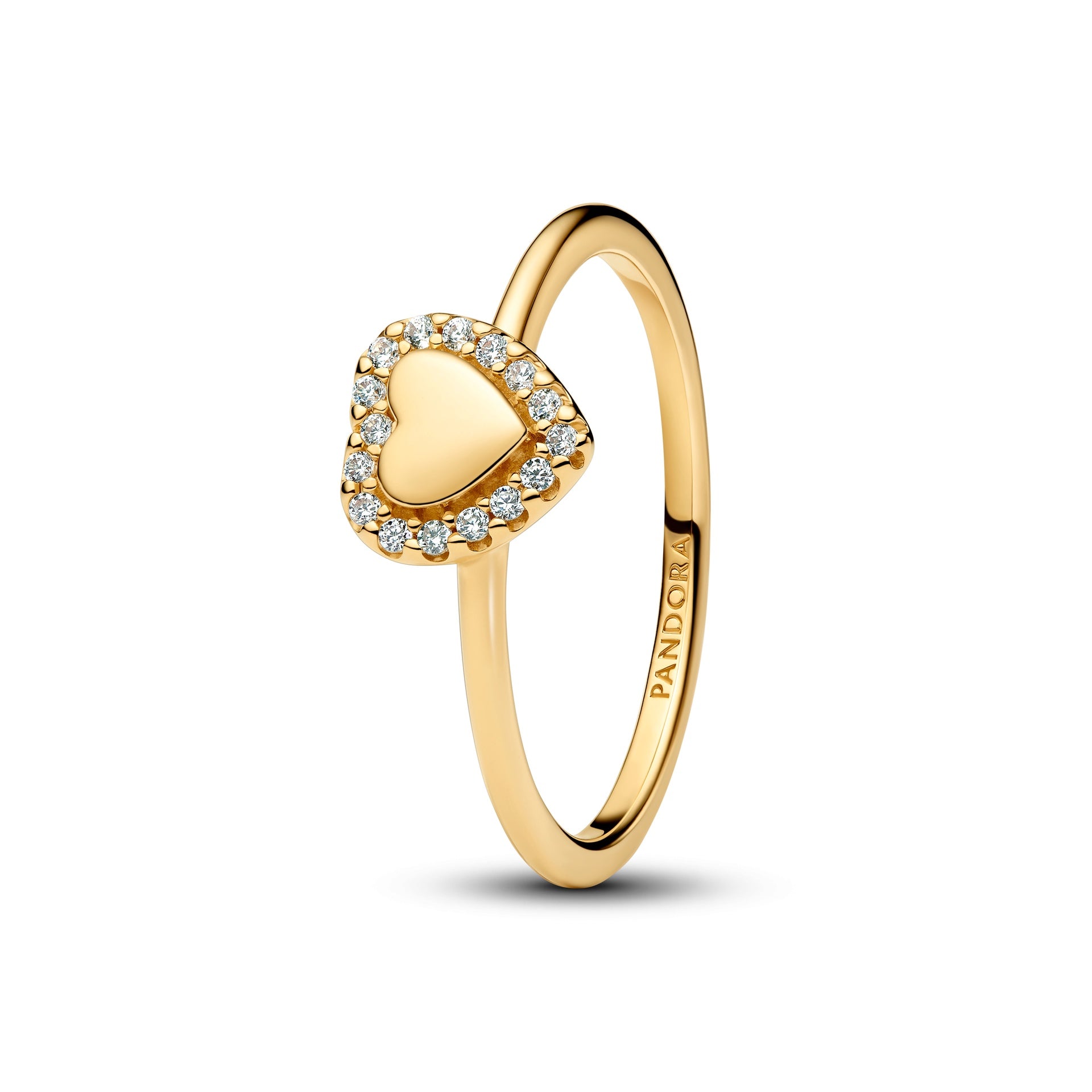 Pandora Engravable Heart Halo Ring – Elisa Ilana