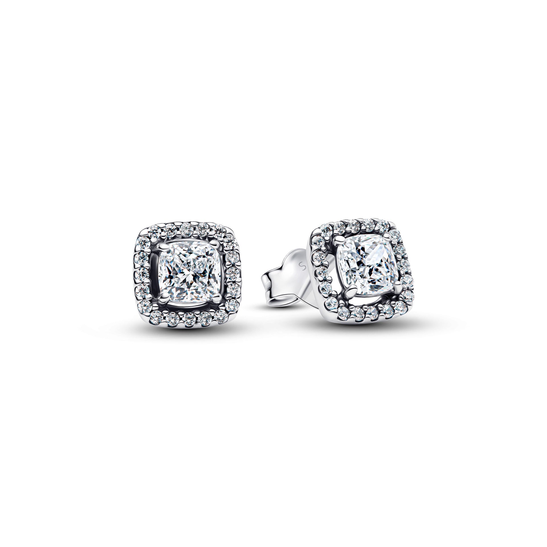 Pandora Square Halo Stud Earrings – Elisa Ilana