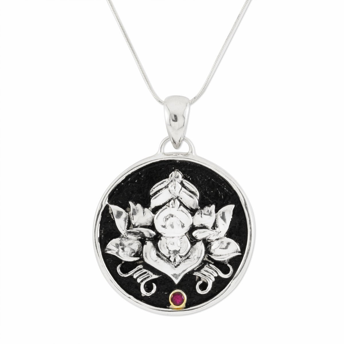 Roulette 18 Rhodolite Chinese Lotus Necklace – Elisa Ilana