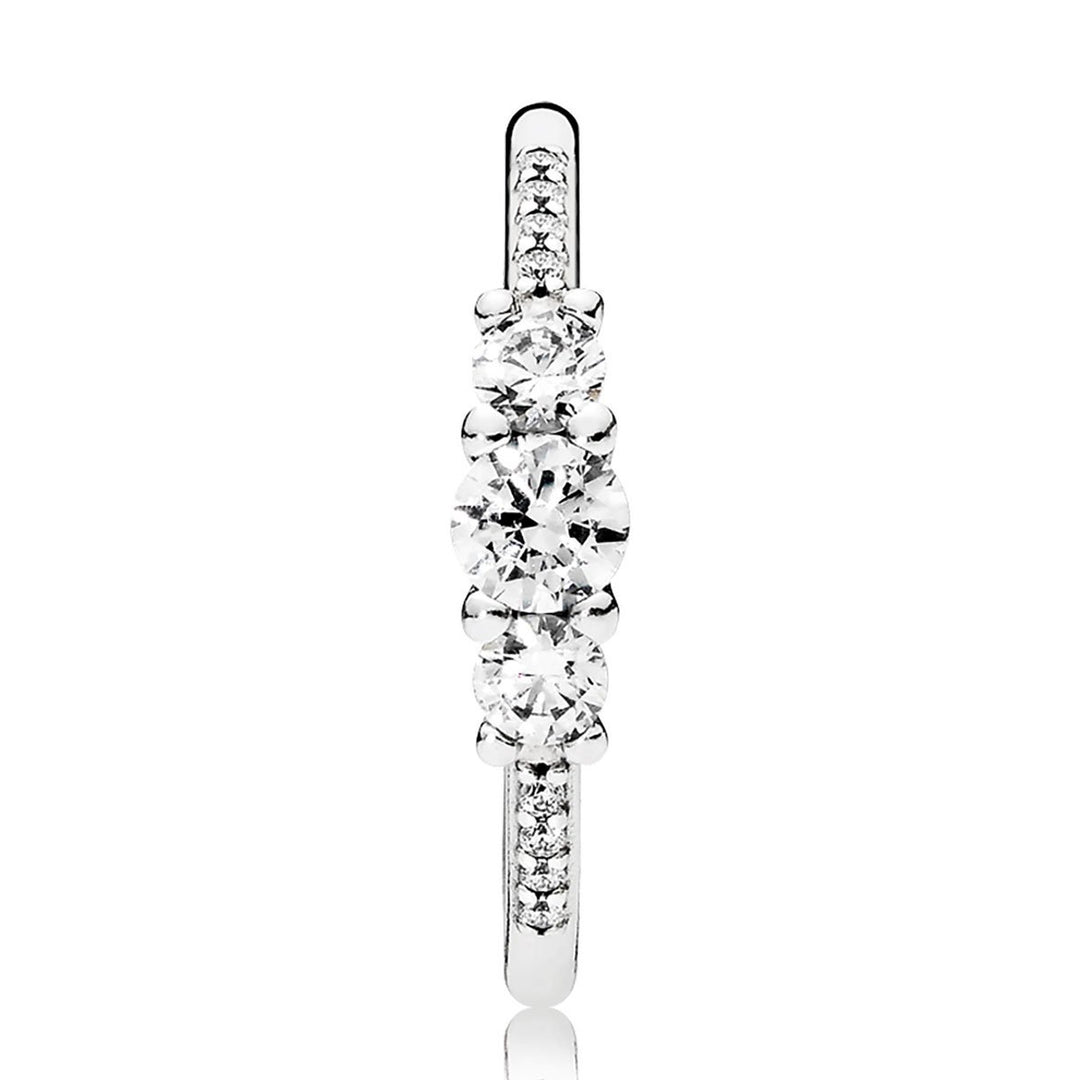 Pandora Clear Three Stone Ring Elisa Ilana
