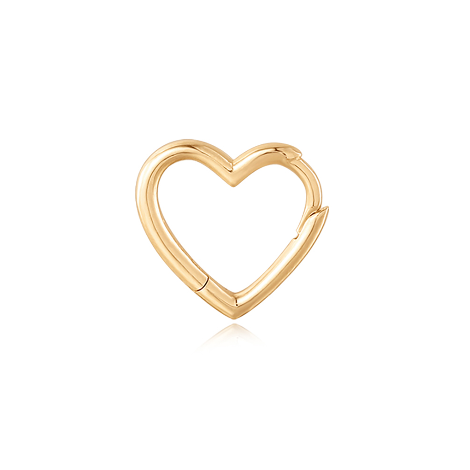 JULLIETTE | Single Heart-Shaped Hoop – Elisa Ilana