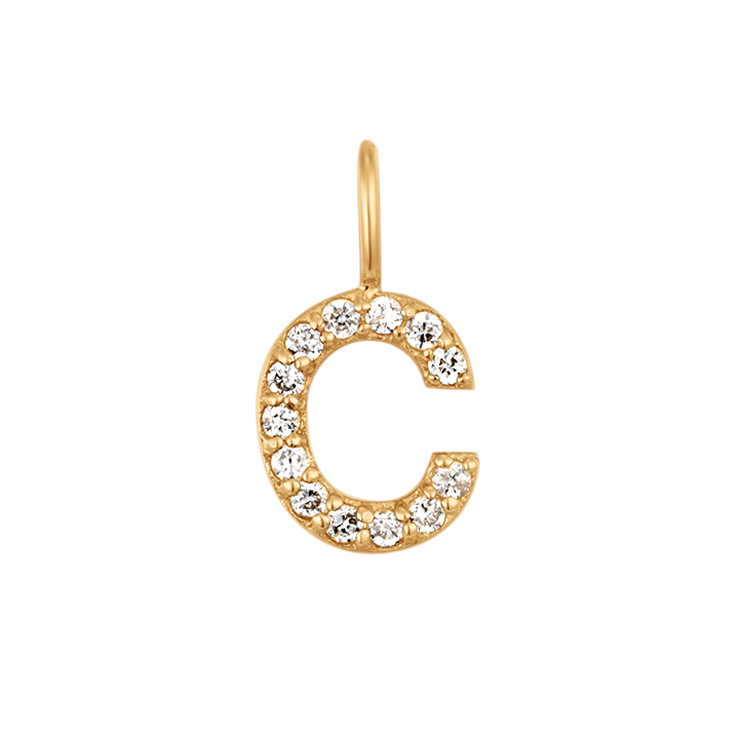 C | Diamond Initial Charm – Elisa Ilana