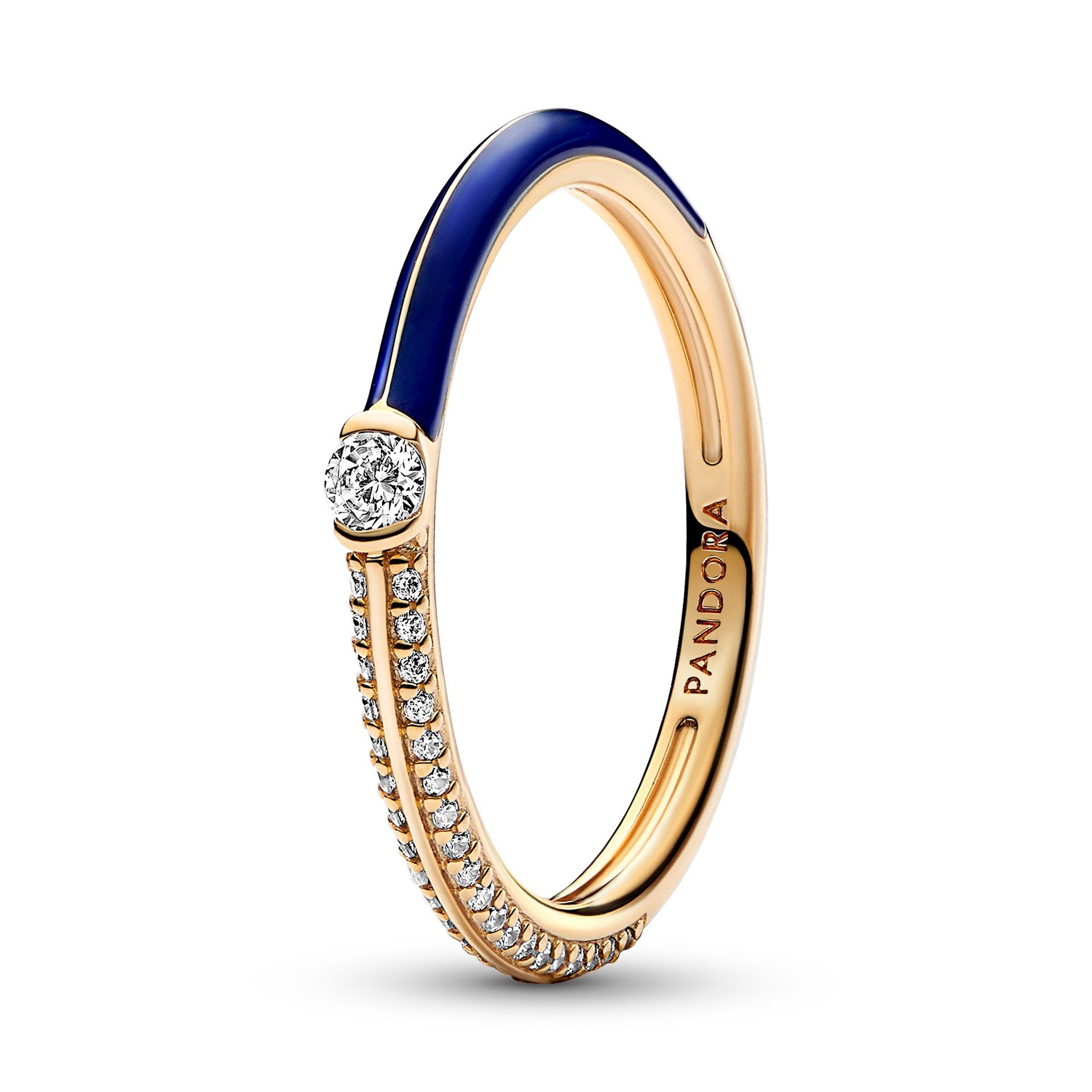 Pandora ME Pavé & Blue Dual Ring – Elisa Ilana