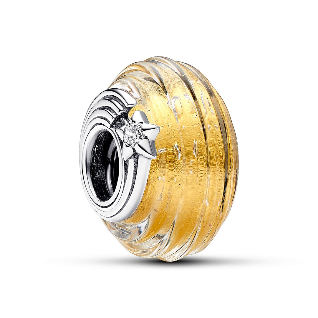 Pandora Shooting Star Grooved Murano Glass Charm – Elisa Ilana
