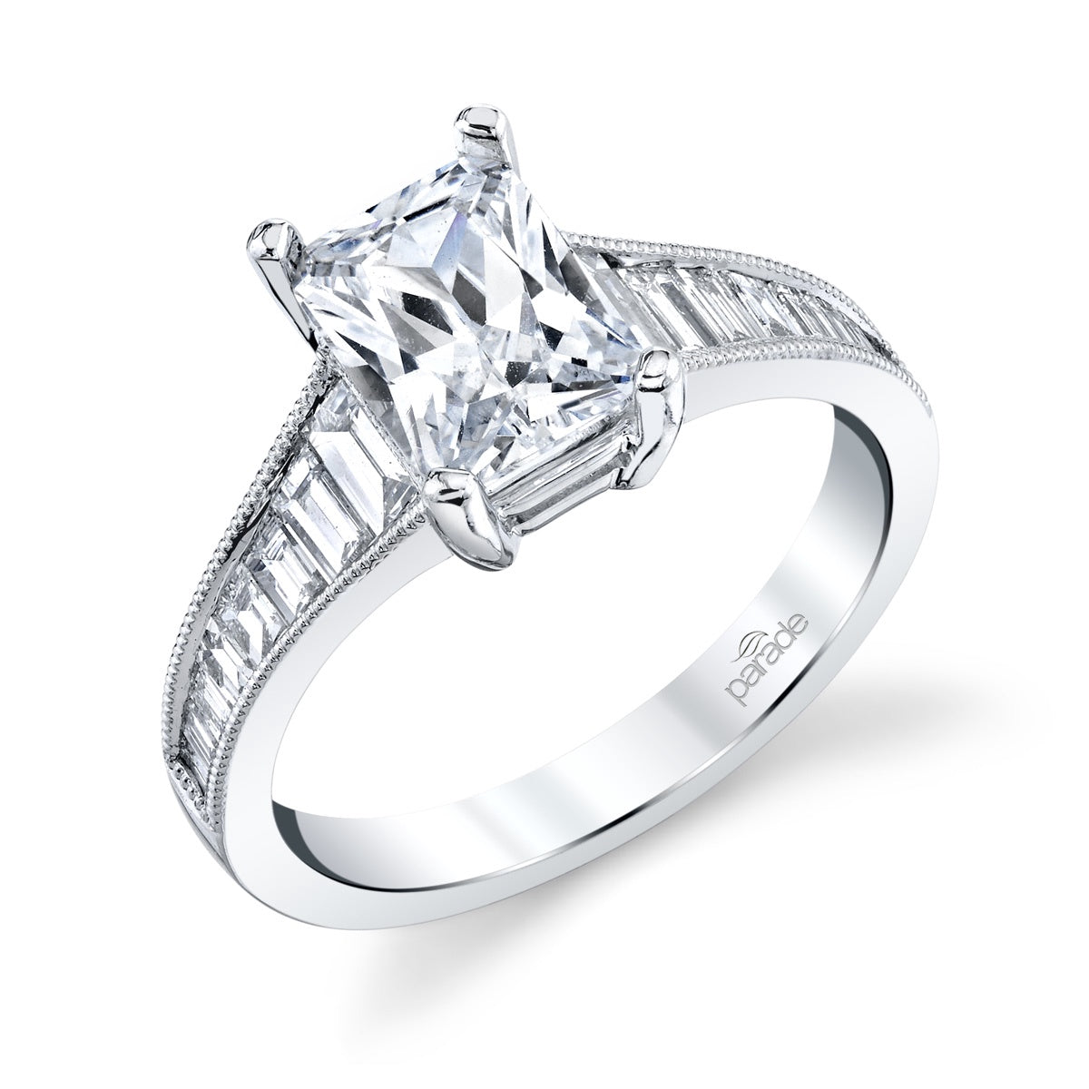 Parade Ascending Baguette Diamond Engagement Ring – Elisa Ilana